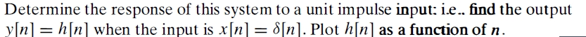 Solved Determine the response of this system to a unit | Chegg.com