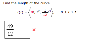 Solved Find the length of the curve. r(t)