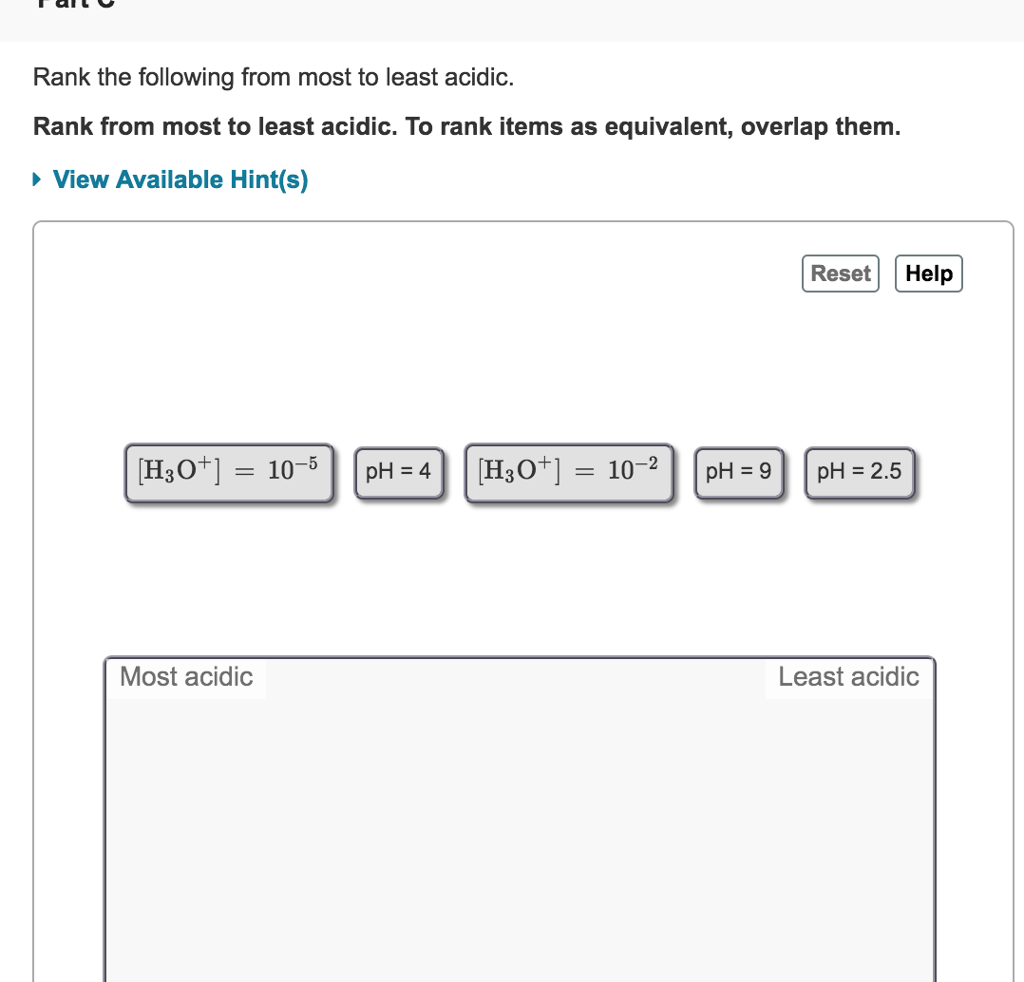 Solved What is the pH of an aqueous solution with [H3O+] | Chegg.com