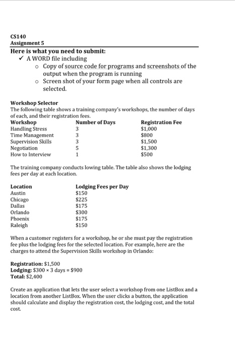 Solved Here is what you need to submit: A WORD file | Chegg.com