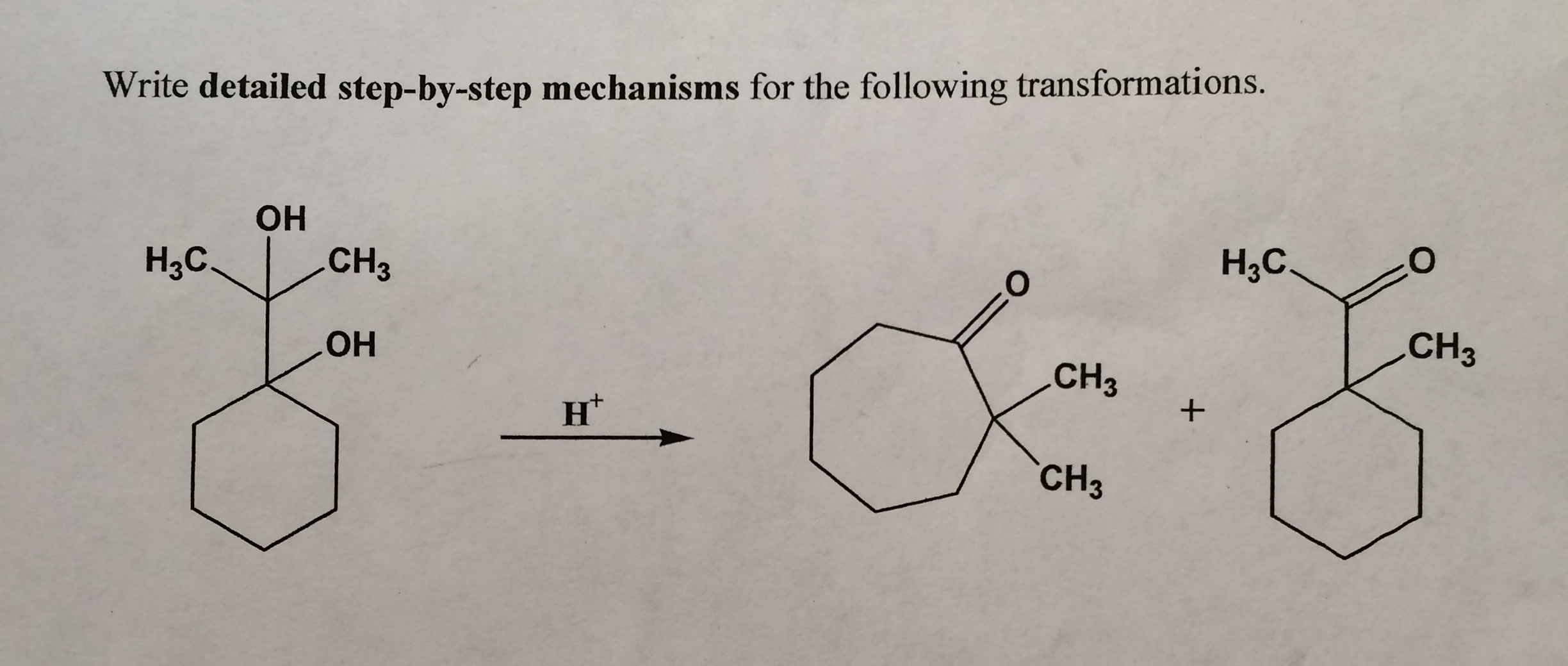 Solved Write a detailed step by step mechanism for the | Chegg.com