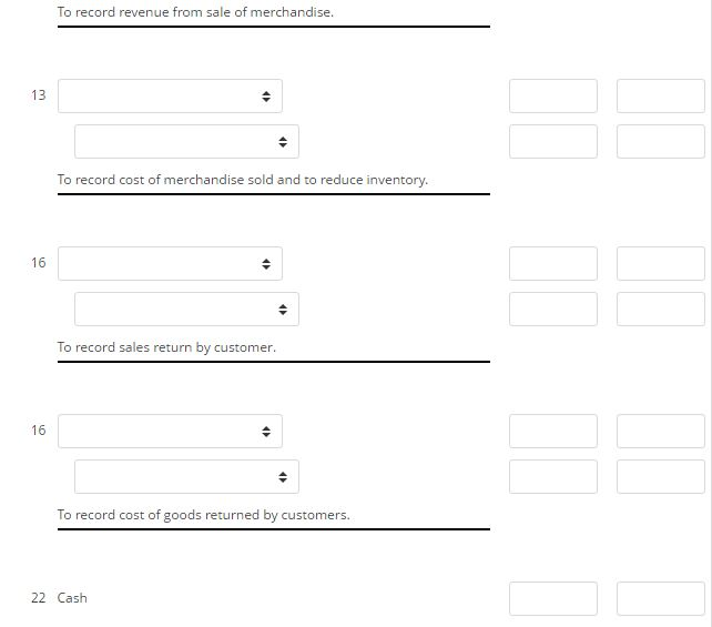 Solved Journal Entries for Merchandise | Chegg.com