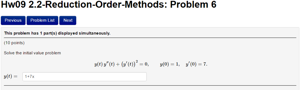 Solved Solve The Initial Value Problem Y T Y T