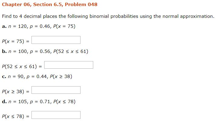 Solved Chapter 06, Section 6.5, Problem 048 Find to 4 | Chegg.com