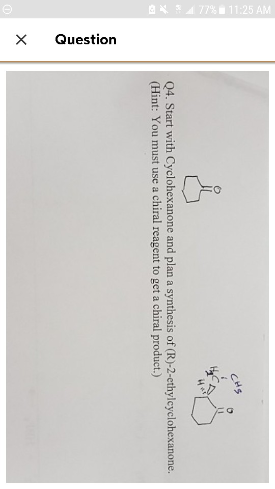 Solved Q4. Start with Cyclohexanone and plan a synthesis of | Chegg.com