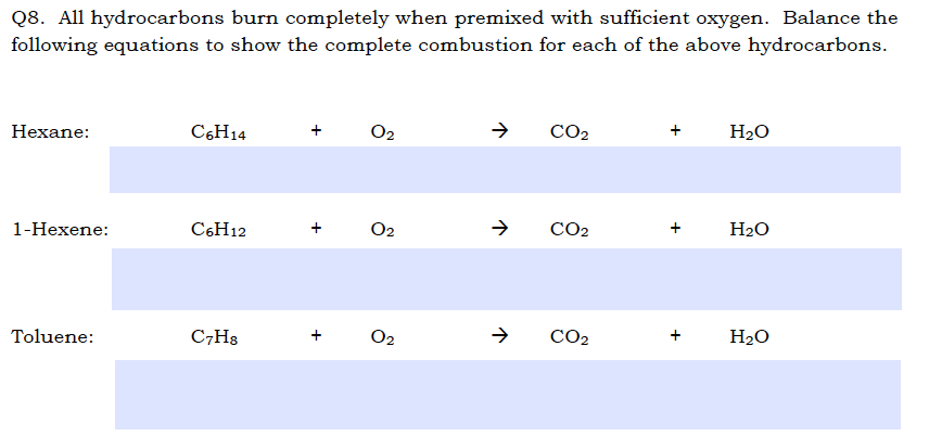 How To Balance C11h24 O2 Co2 H2o Combustion