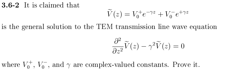 Solved 3.6-2 It is claimed that is the general solution to | Chegg.com