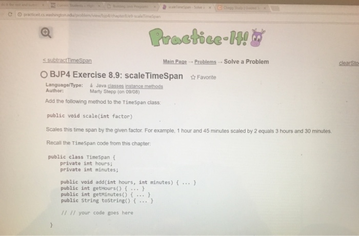Solved Add The Following Method To The Timespan Class