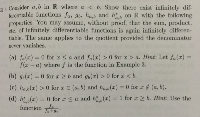 31.4 Consider a, b in R There a
