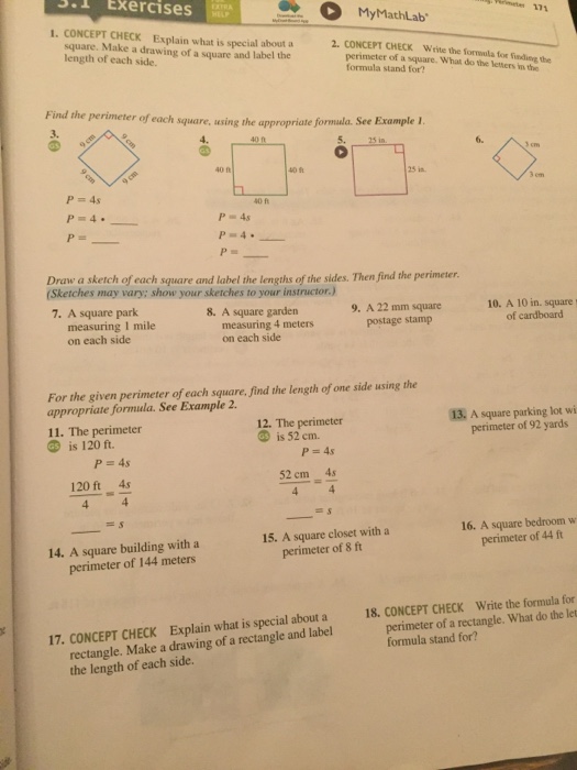 Solved Explain what is special about a square. Make a | Chegg.com