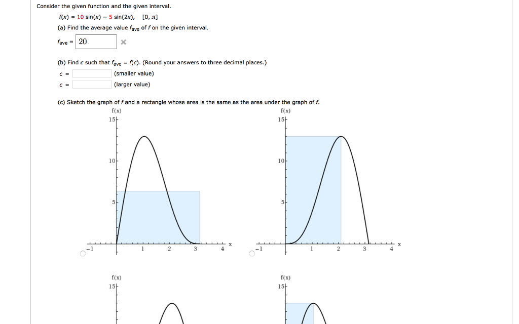 Solved Consider the given function and the given interval. | Chegg.com