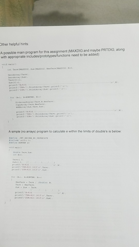 Solved ECE 160 Project 11 eee Euler's Number (e the base for | Chegg.com