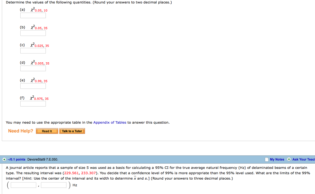 Solved Determine the values of the following quantities. | Chegg.com