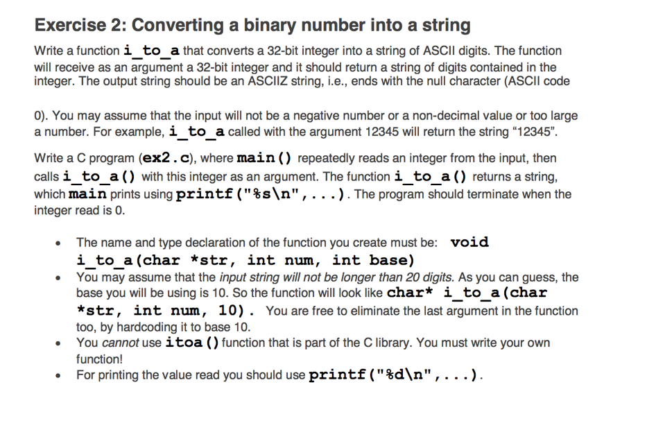 Solved Write A Function I To A That Converts A 32 Bit
