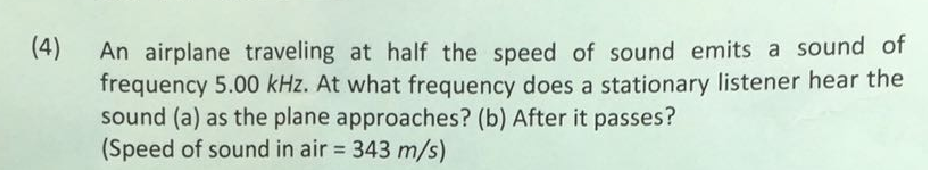 Solved An airplane traveling at half the speed of sound | Chegg.com