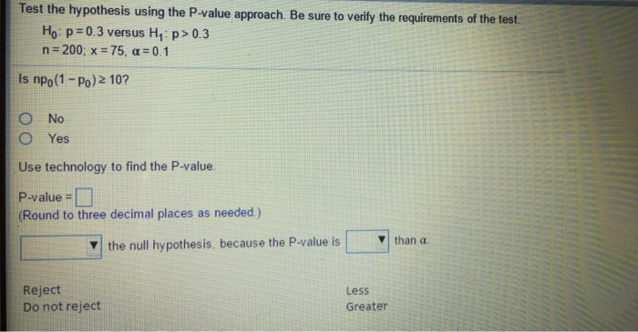Solved Test the hypothesis using the P-value approach Be | Chegg.com