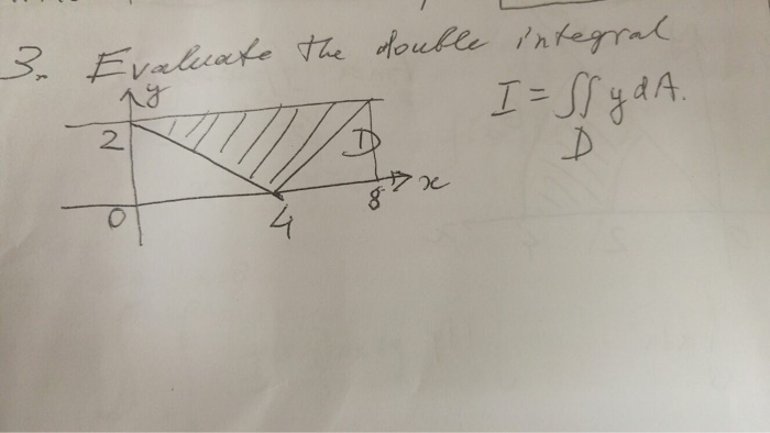 Solved Evaluate the double integral I = double integral_D y | Chegg.com