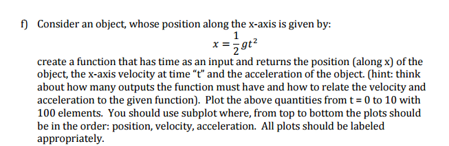 Solved Consider an object, whose position along the x-axis | Chegg.com