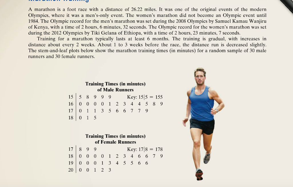 Solved A marathon is a foot race with a distance of 26.22 | Chegg.com