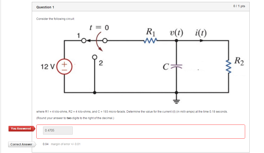 Solved Consider the following circuit where R1=4 kilo-ohms, | Chegg.com