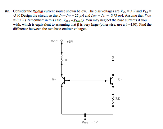 Consider the Wilder current source shown below. The | Chegg.com