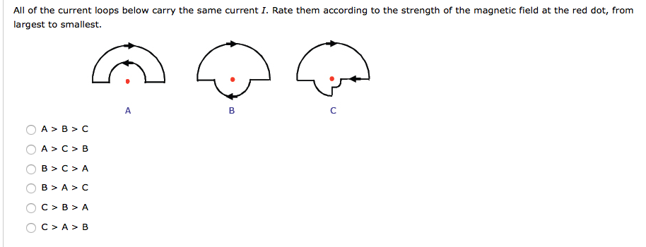 Solved All of the current loops below carry the same current | Chegg.com