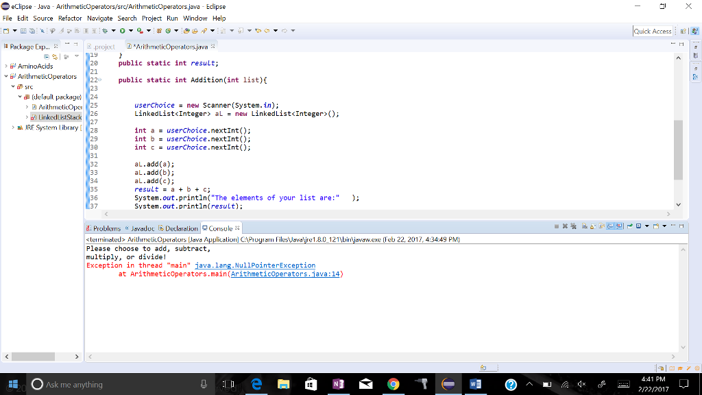 Solved Hello, in my code I'm trying to implement my scanner | Chegg.com