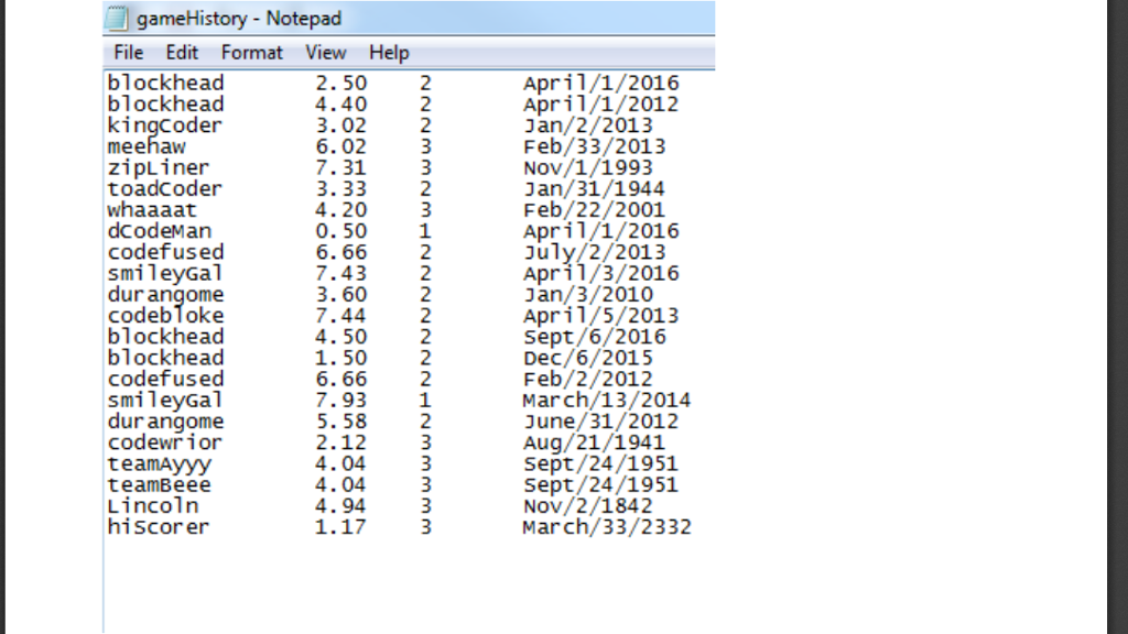 Solved This is to be a game program, starting with a simple | Chegg.com