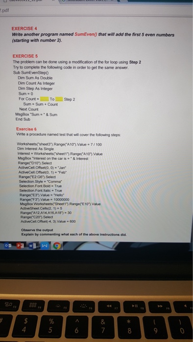 Solved Write another program named SumEven() that will add | Chegg.com