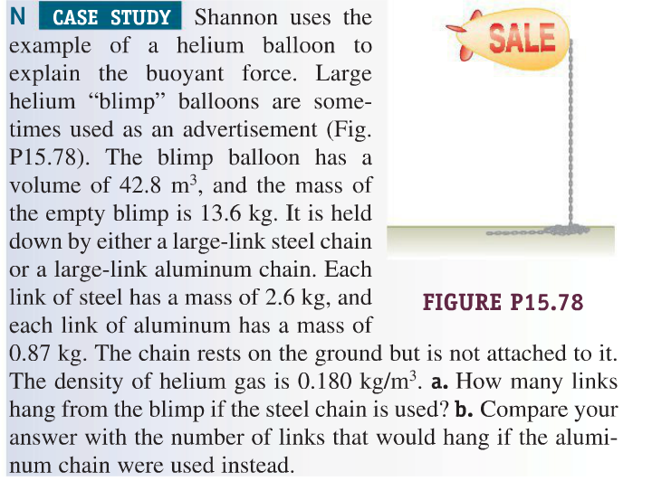 Solved Shannon uses the example of a helium balloon to | Chegg.com