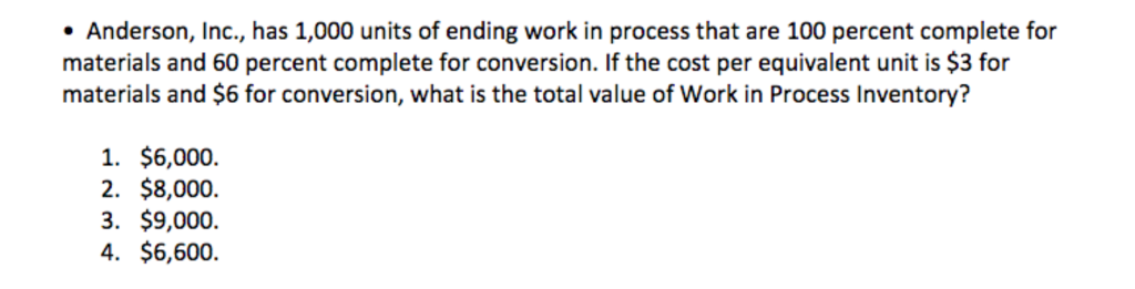 Solved . Testa Company has no beginning work in process; | Chegg.com