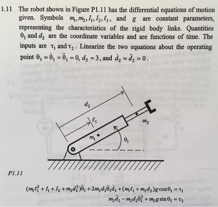 Solved The robot shown in Figure P1.11 has the differential | Chegg.com