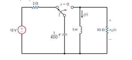 Solved Simulate the second order transient circuit given | Chegg.com