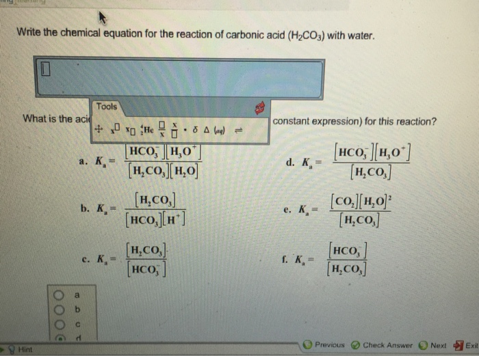 Solved Write the chemical equation for the reaction of | Chegg.com