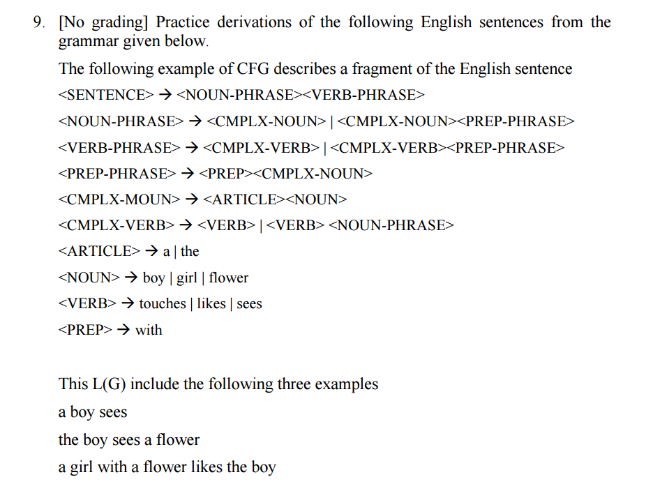 Solved Practice derivations of the following English | Chegg.com Solved Practice derivations of the following English | Chegg.com