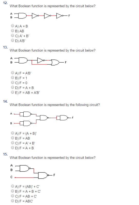 Solved 12. What Boolean function is represented by the | Chegg.com