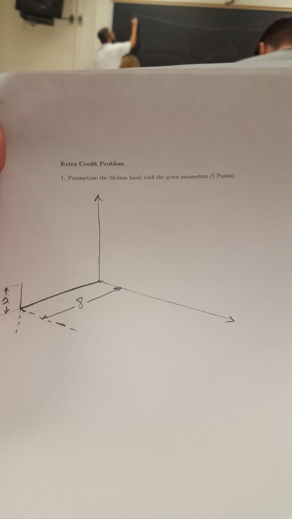 Solved Parametrise the Mobius band with the given | Chegg.com