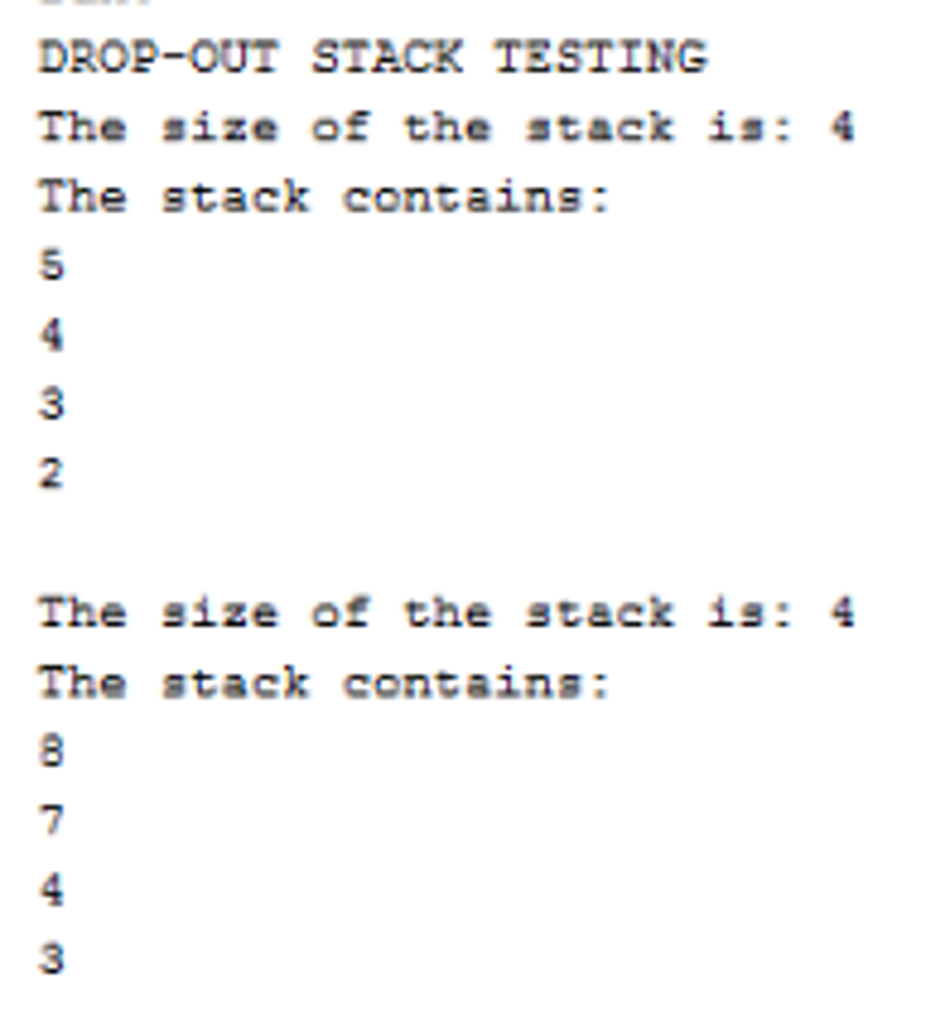 create a new interface called DropoutStackADT for | Chegg.com