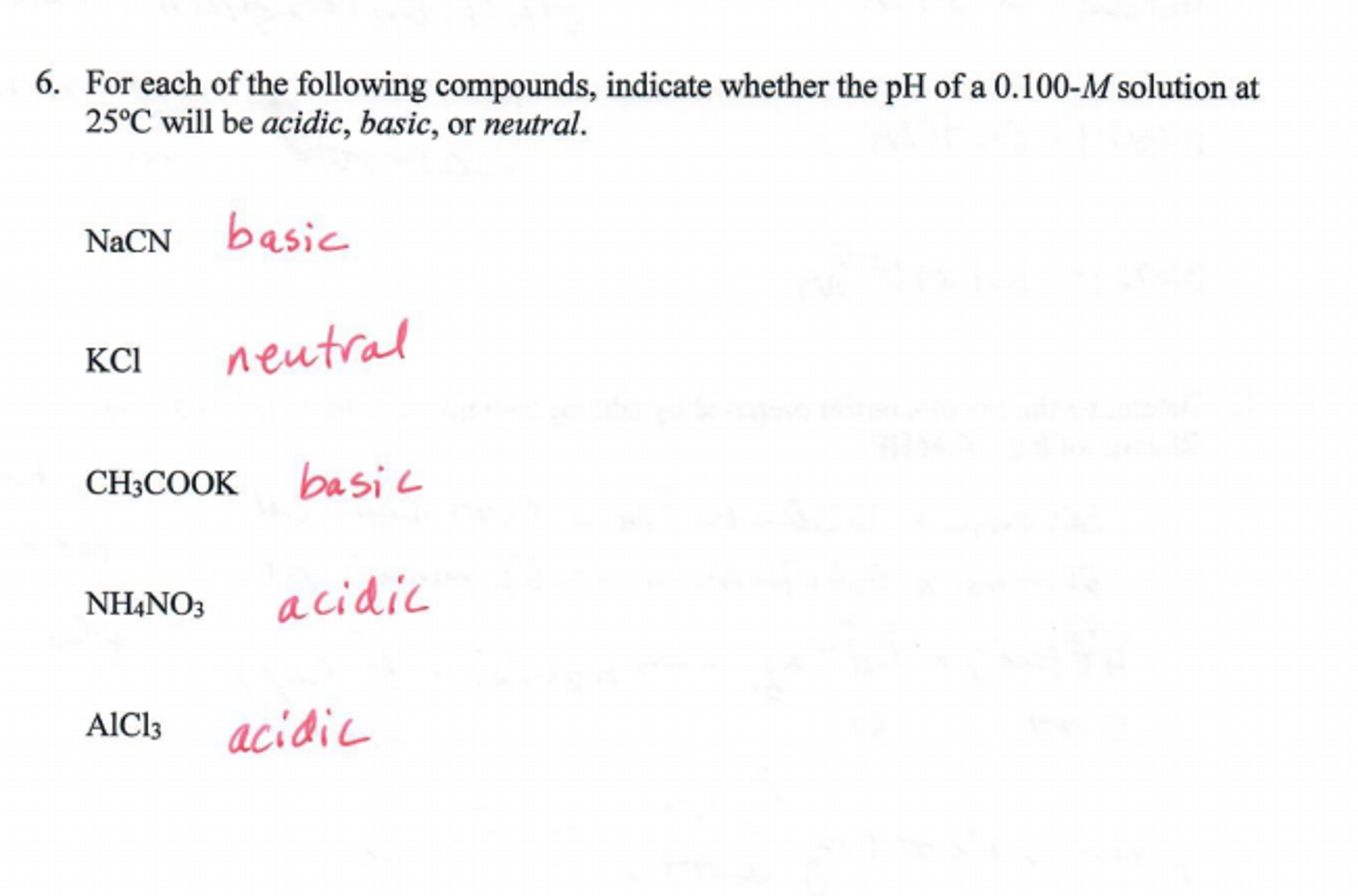 Solved For each of the following compounds, indicate whether | Chegg.com