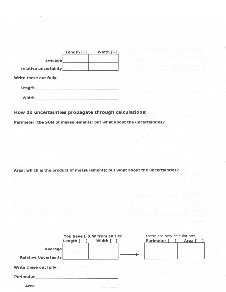 Measure Perimeter and Area of Table: Length | Chegg.com