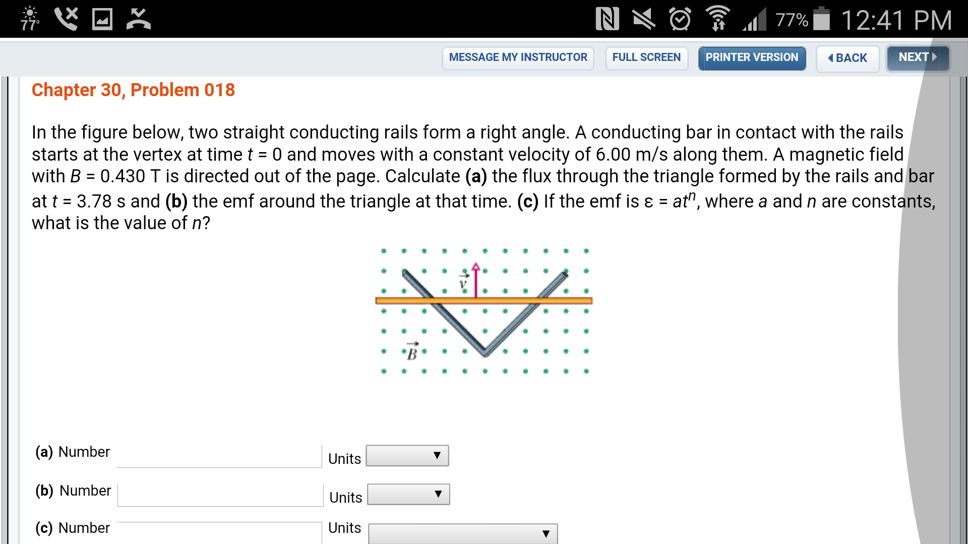 Solved In the figure below, two straight conducting rails | Chegg.com