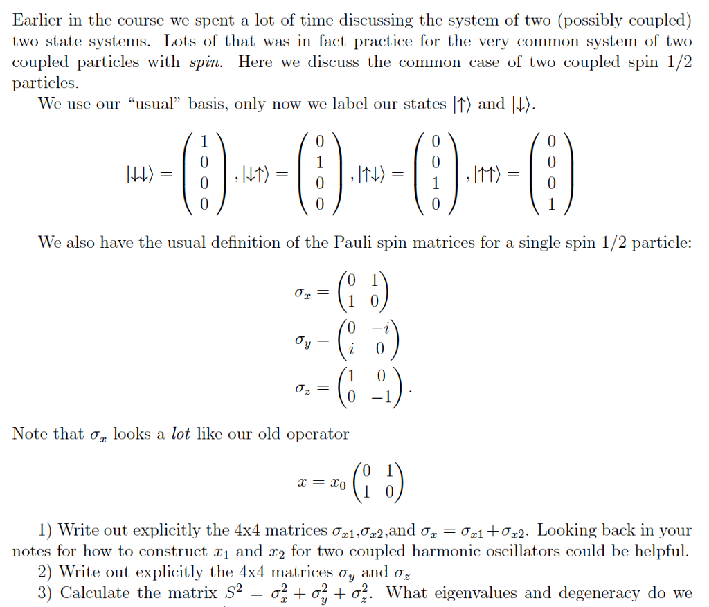 Solved Earlier in the course we spent a lot of time | Chegg.com