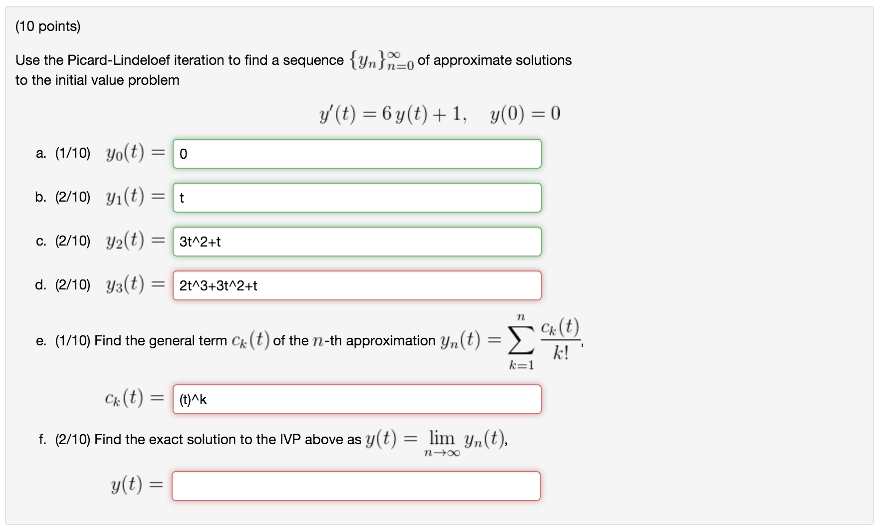 Solved Use the Picard-Lindale iteration to find a sequence | Chegg.com