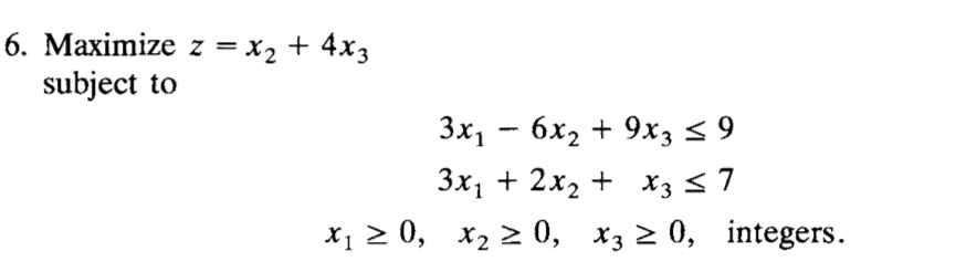 solve the given integer programming problem using the | Chegg.com