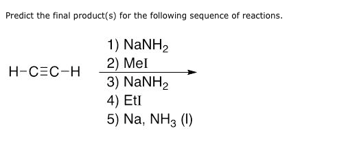 Solved Predict the final product(s) for the following | Chegg.com Solved Predict the final product(s) for the following | Chegg.com