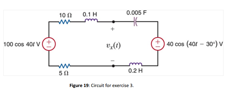 Solved Calculate Vx(t) for circuit shown in Figure 19. | Chegg.com