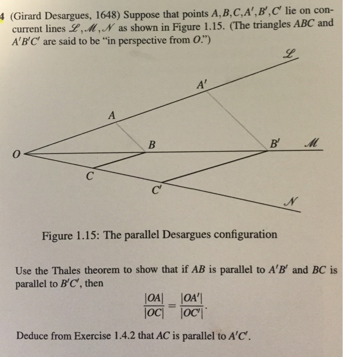 Solved Suppose that points A, B, C, A', B', C lie on | Chegg.com