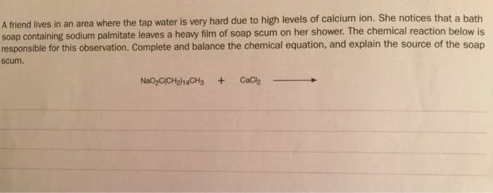 Solved Please complete the chemical equation, and explain | Chegg.com