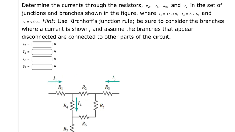 Solved Determine the currents through the resistors, R_2, | Chegg.com