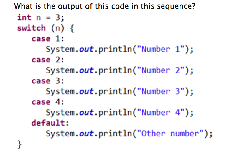 Solved What is the output of this code in this sequence? | Chegg.com